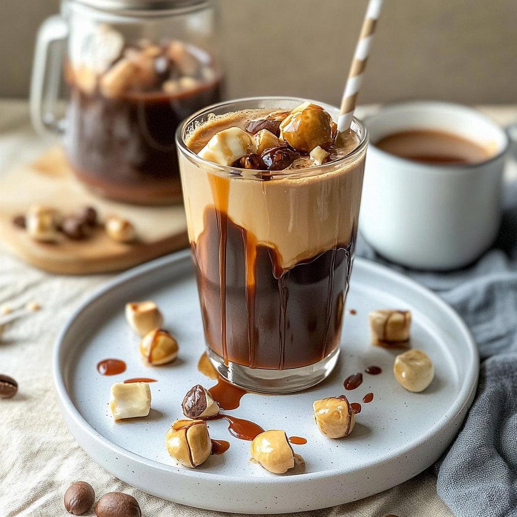 Amazing Caramel Hazelnut Iced Coffee for Delicious Sips