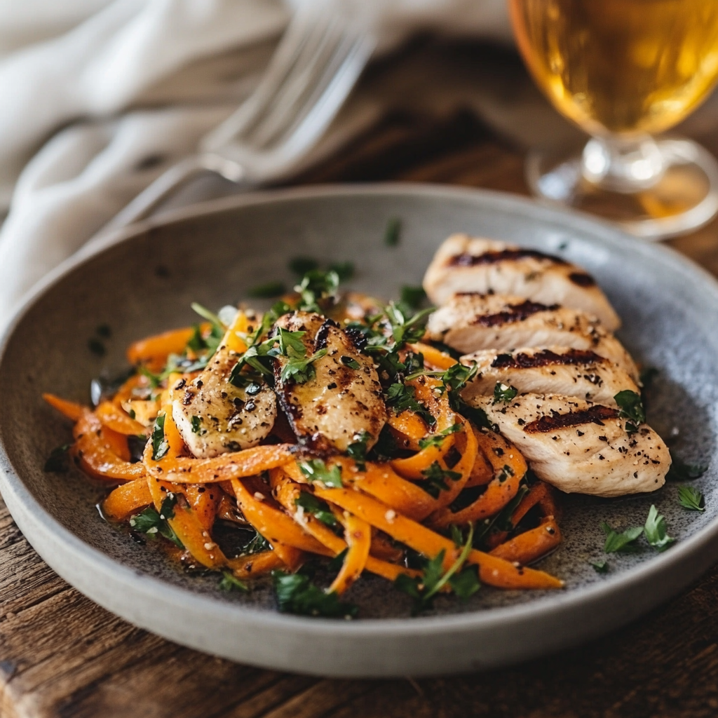 How To Make Viral Carrot Ribbon Salad - quickdinnersolutions.com