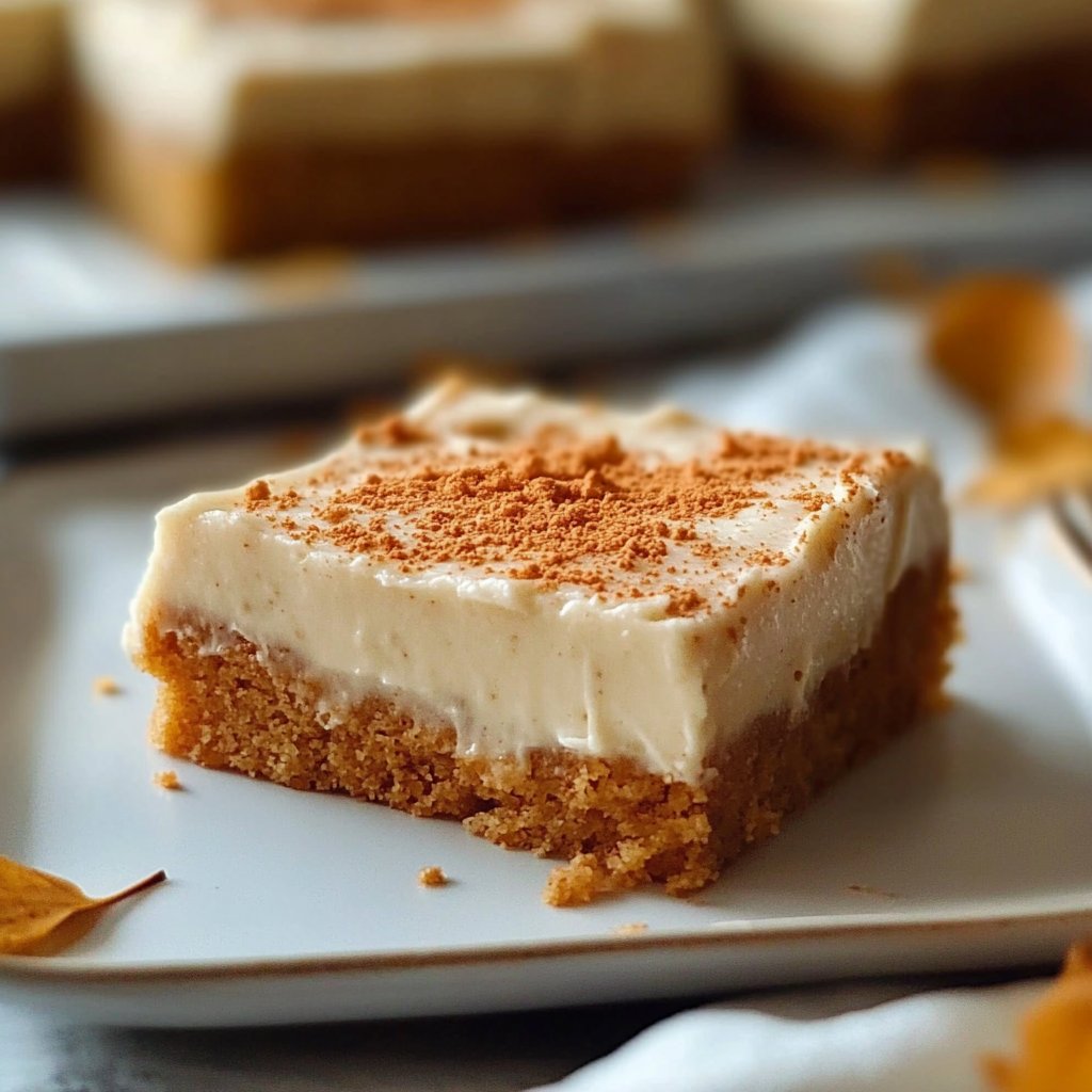 Amazing Pumpkin Bars with Cream Cheese Frosting Delight