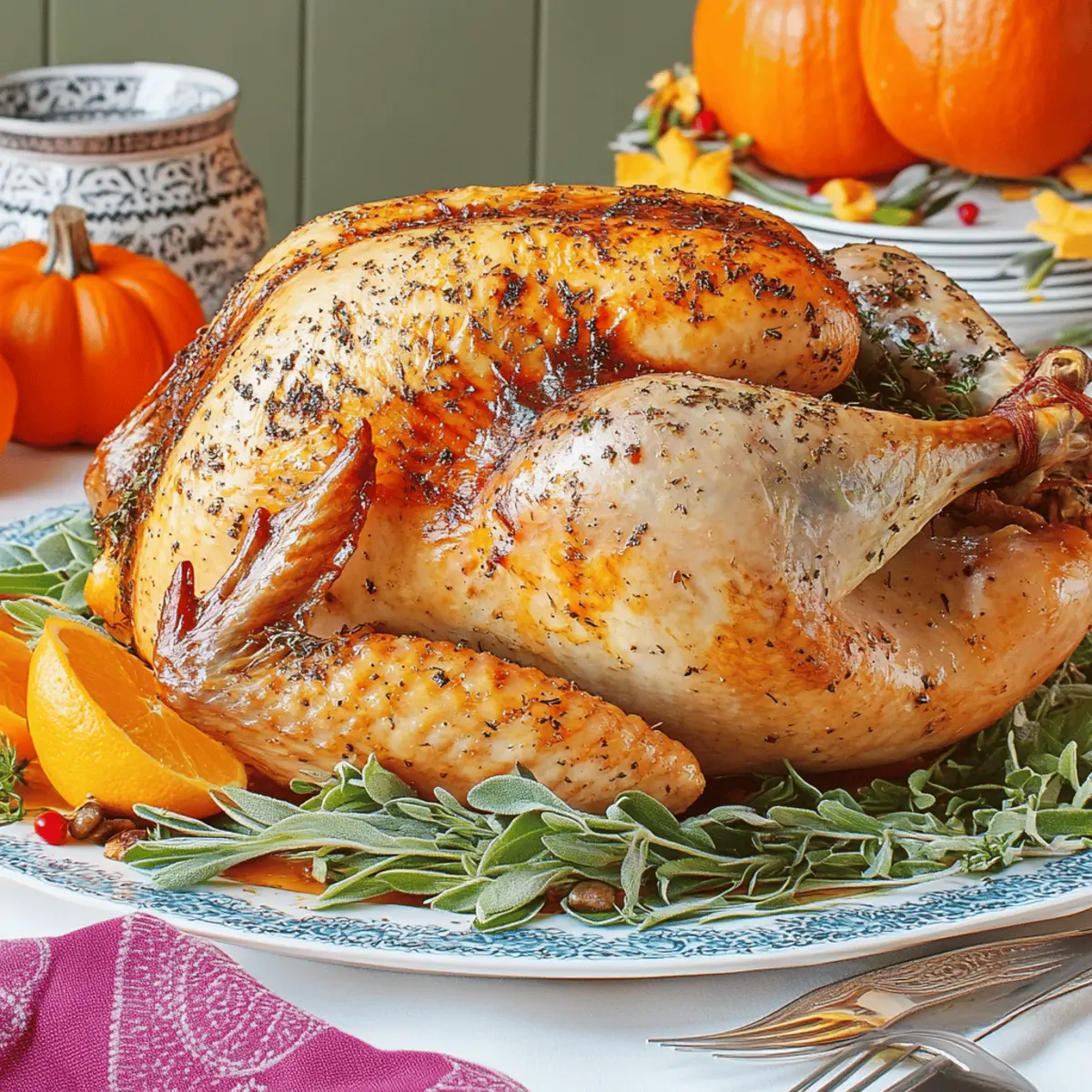Thanksgiving Roast Turkey – Perfectly Juicy & Flavorful Recipe