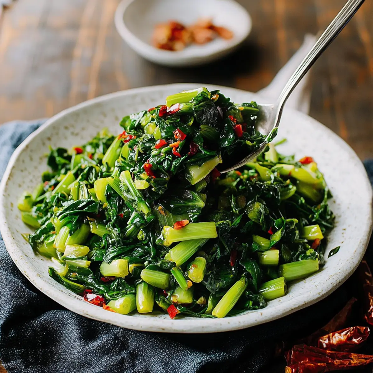 Quick and Easy Chinese Mustard Greens Stir Fry Recipe