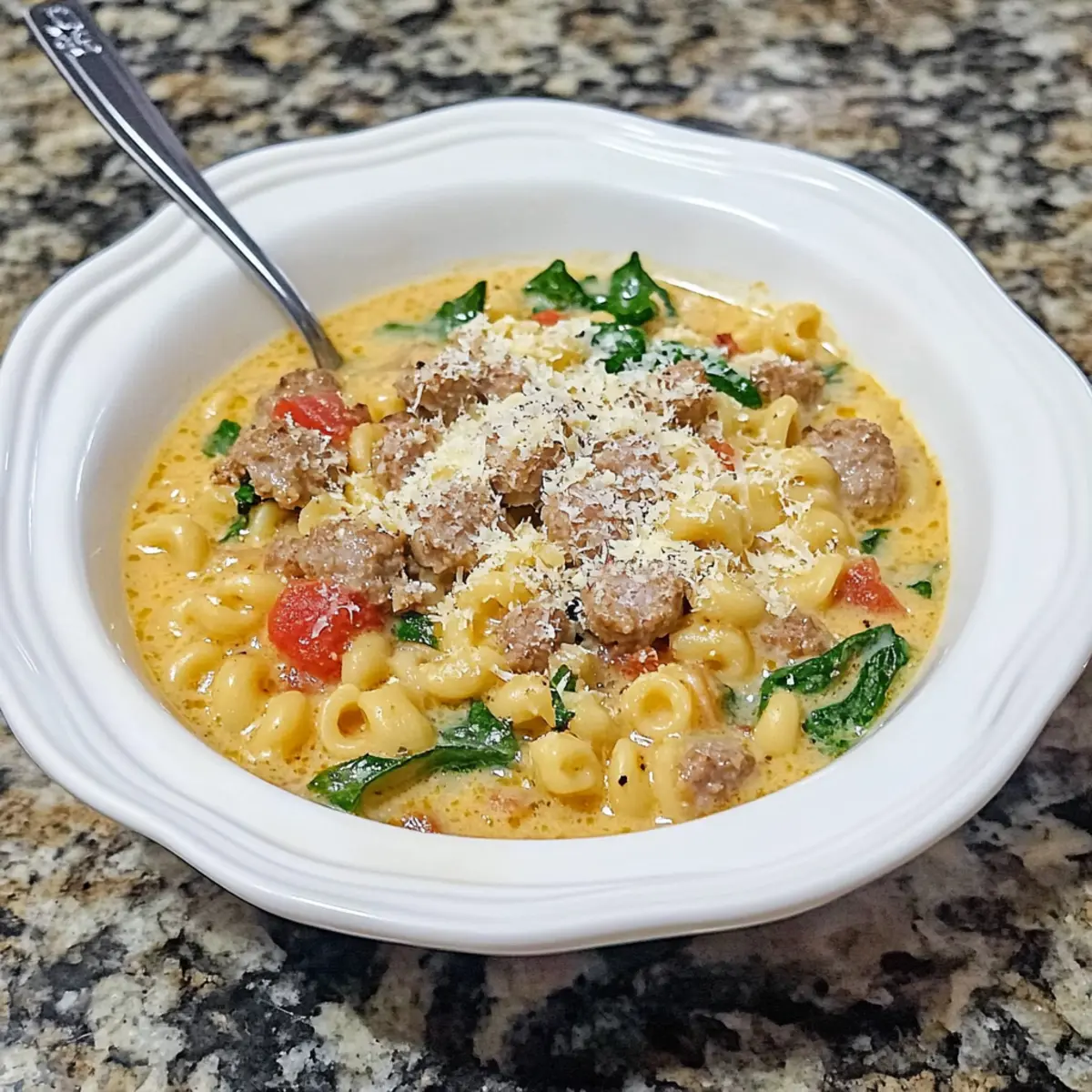 Creamy Parmesan Italian Sausage Ditalini Soup Recipe to Savor