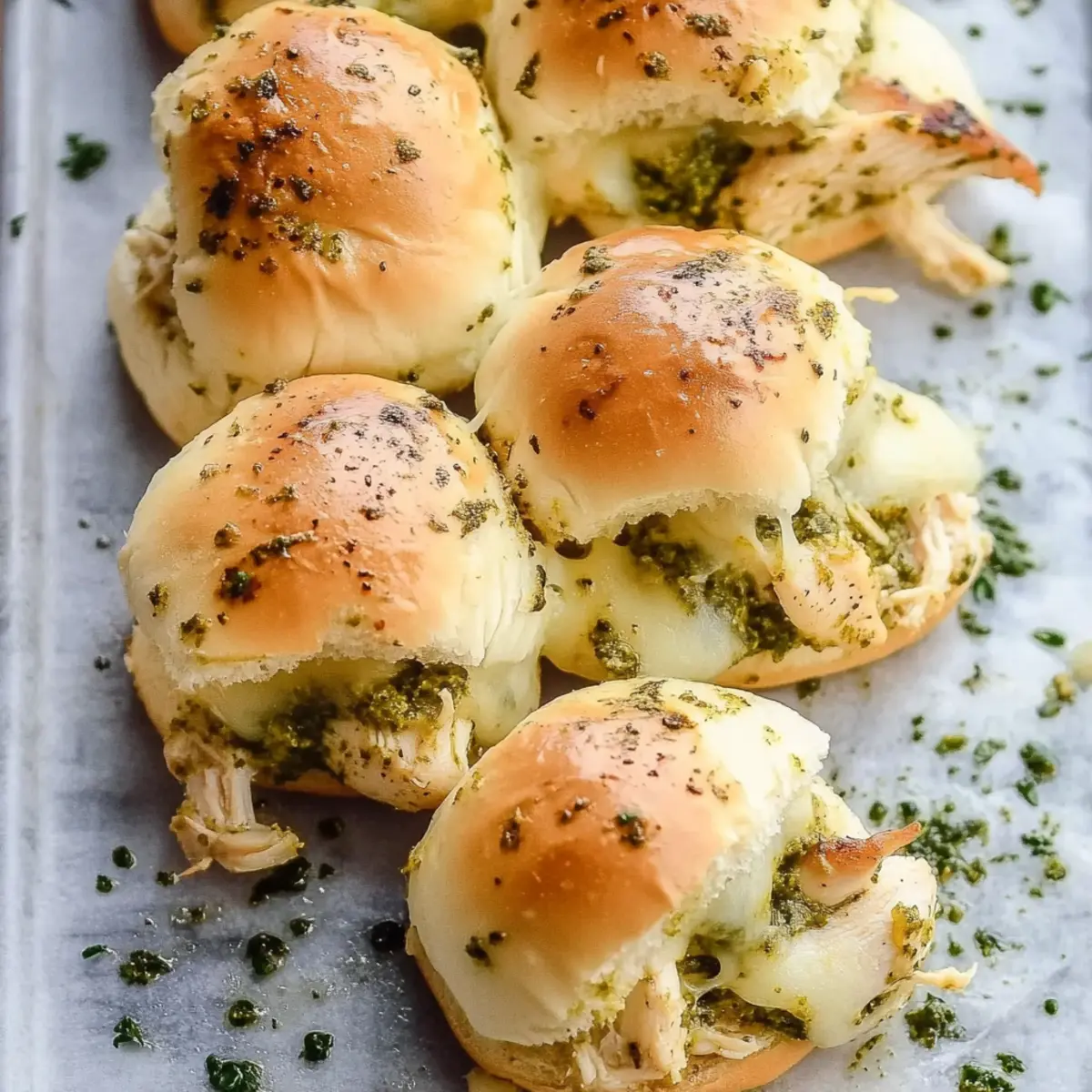 Easy Pesto Chicken Pull Apart Sliders Ready in 30 Minutes