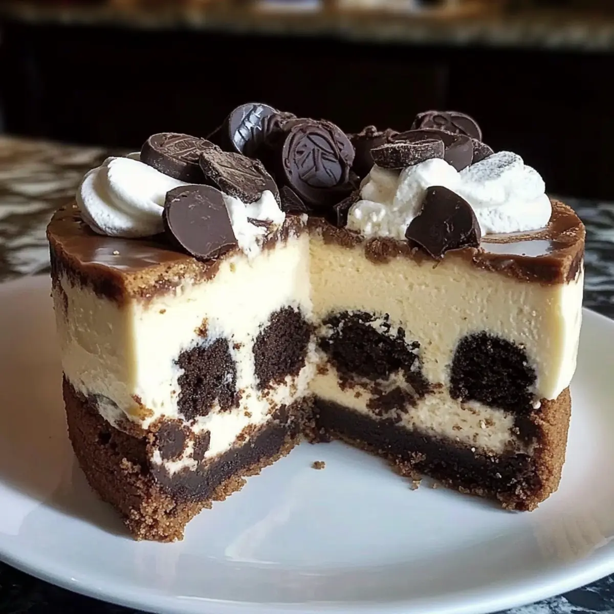Decadent 5-Layer Cookie Box Brownie Cheesecake Recipe