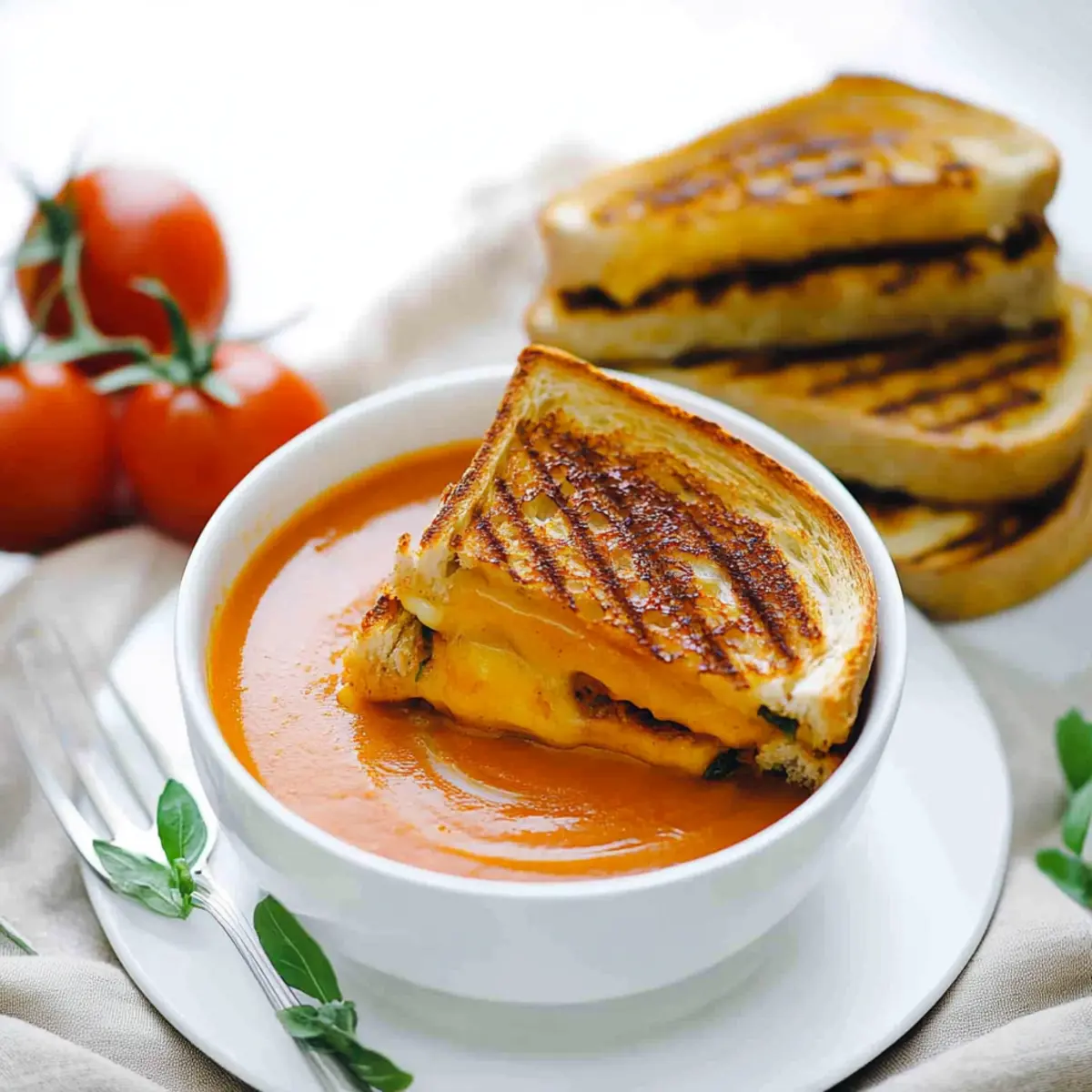 Delicious Tomato Soup with Grilled Cheese Recipe for Comfort Food