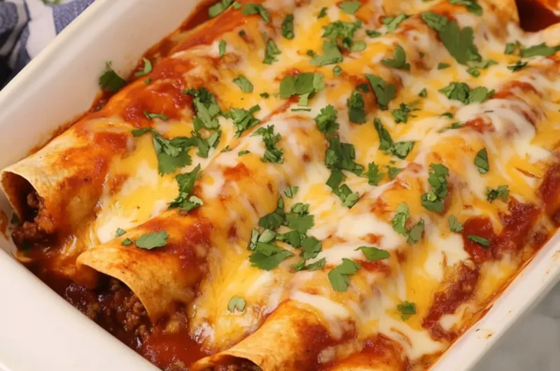 Easy Ground Beef Enchiladas Recipe Ready in 30 Minutes