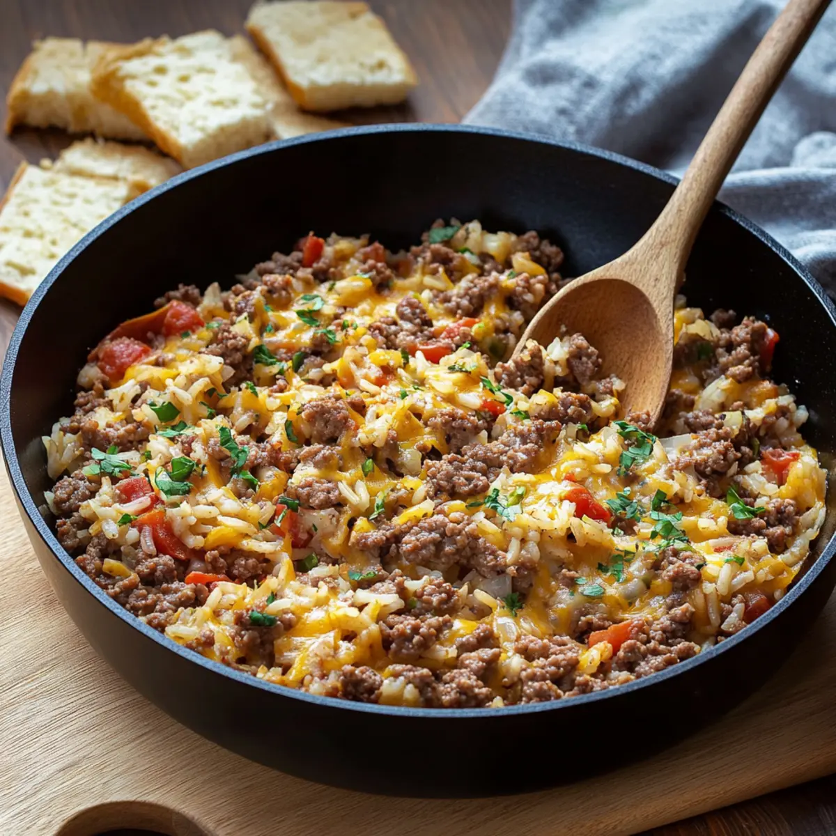 Easy Ground Beef and Rice Skillet Recipe for Busy Weeknights