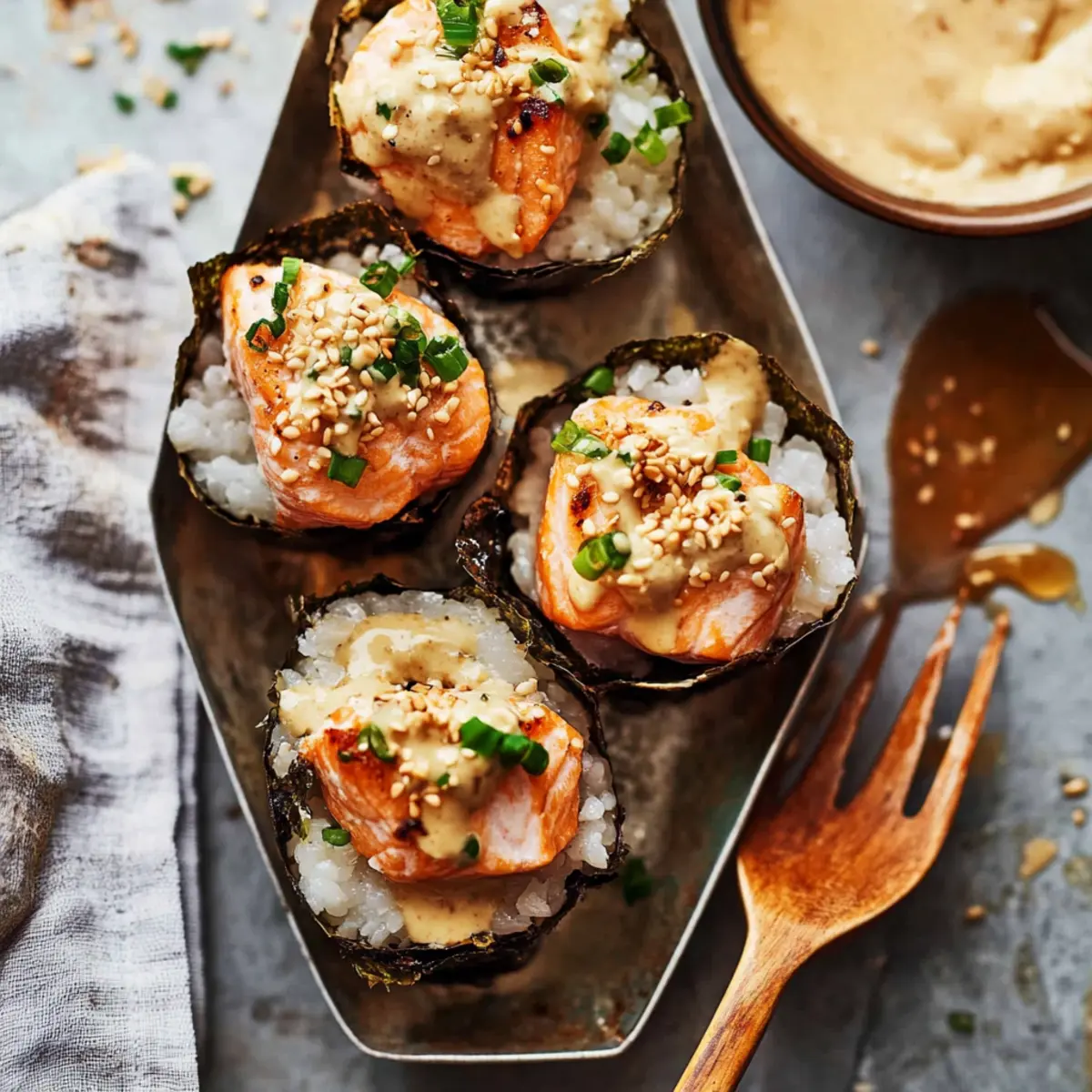 Oven Baked Salmon Sushi Bites: Easy and Delicious Sushi Cups