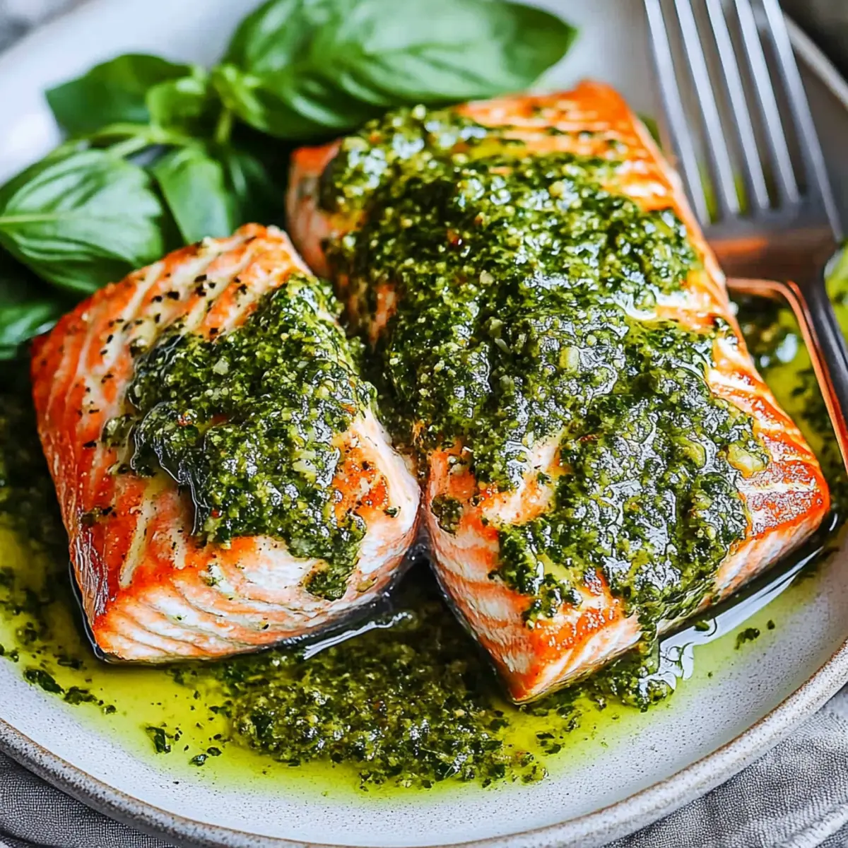 Delicious Pesto Butter Salmon Recipe Ready in Just 30 Minutes